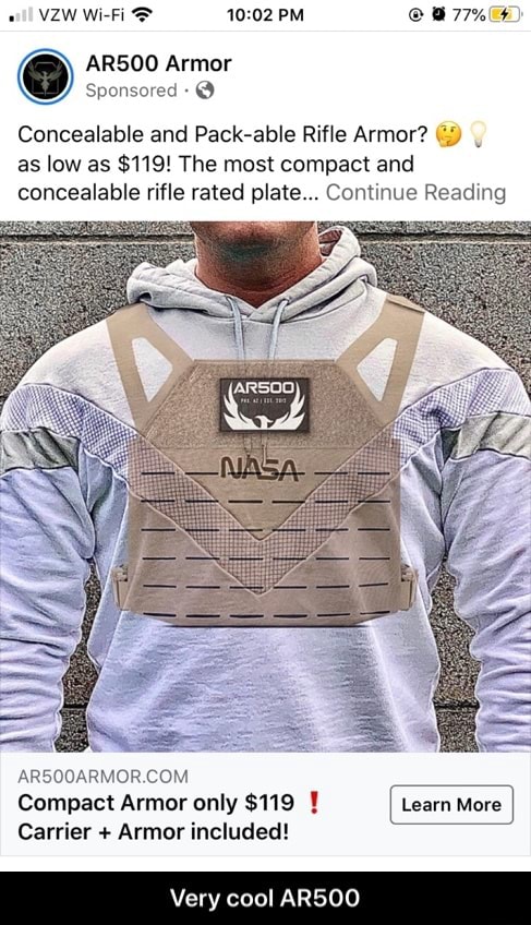 All Concealable and Pack-able Rifle Armor? (5 as low as $119! The most ...