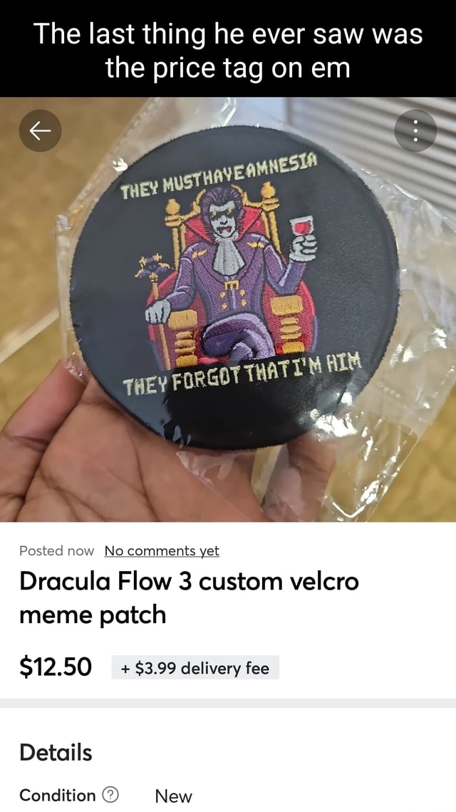 The last thing he ever saw was the price tag on em Posted now No ...