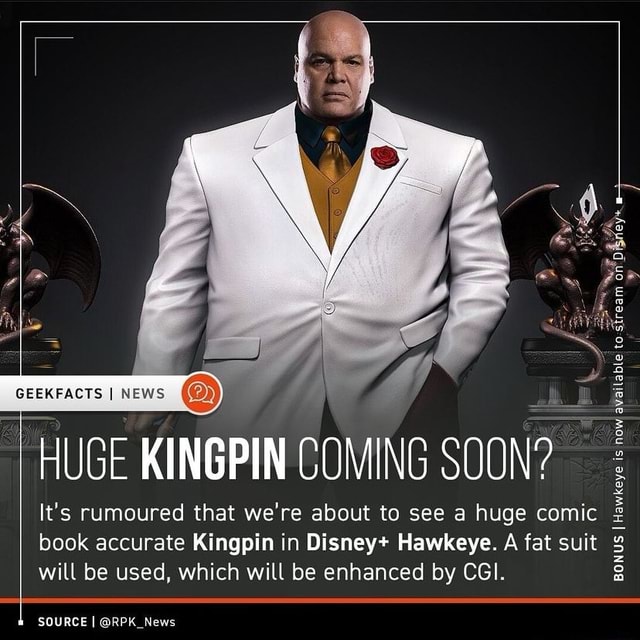 HUGE KINGPIN COMING SOON? It's rumoured that we're about to see a huge ...
