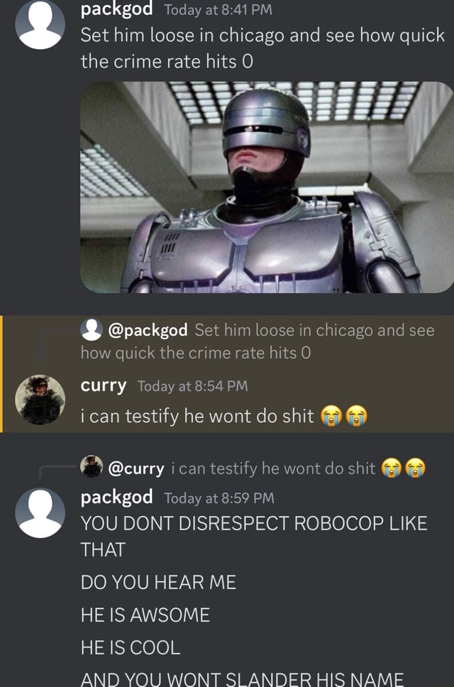 Today at PM Set him loose in chicago and see how quick packgod the ...