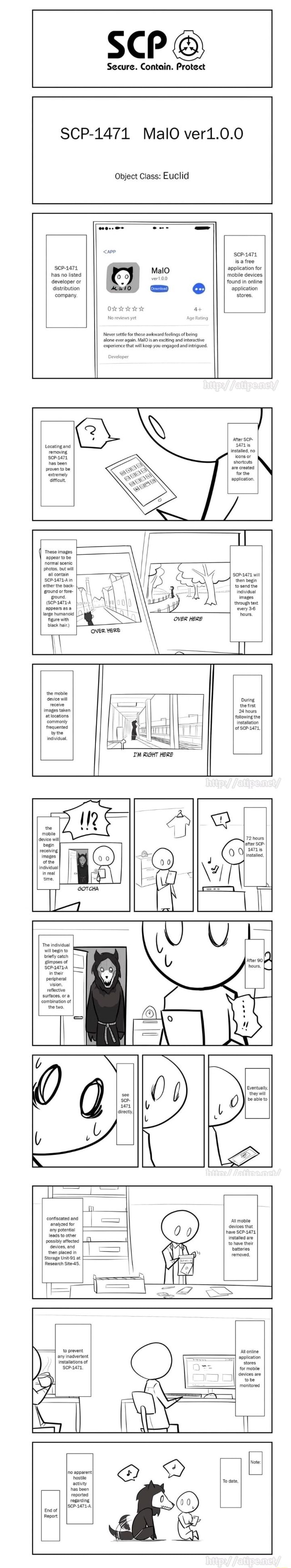 SCP Secure. Contain. Protect SCP-1471 MalO ver1.0.0 Object Class: Euclid 'experience that wil ke ...