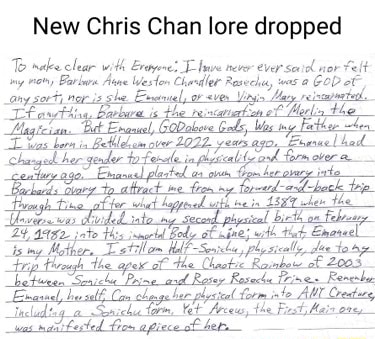 New Chris Chan lore dropped make clear with never ever serid nor ny ...