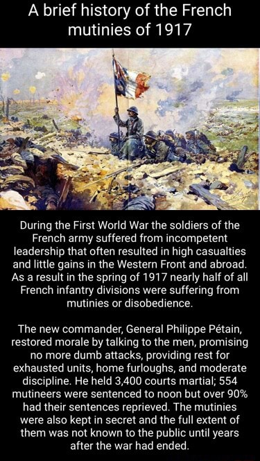 A brief history of the French mutinies of 1917 During the First World ...