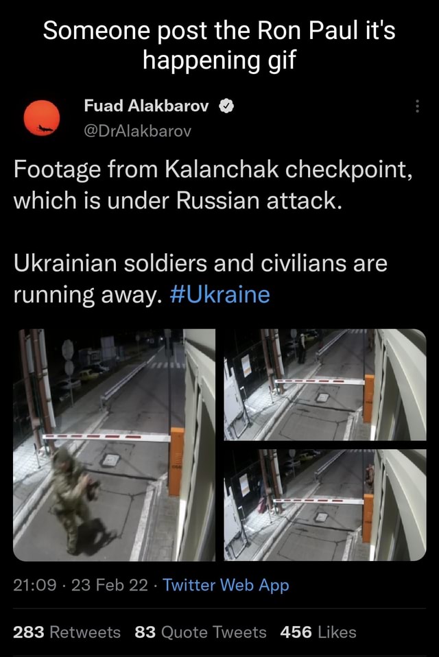 Someone post the Ron Paul it's happening gif Fuad Alakbarov ...