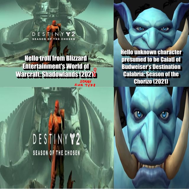 PS iNy Hello unknown character Hello troll from Blizzard presumed to be ...