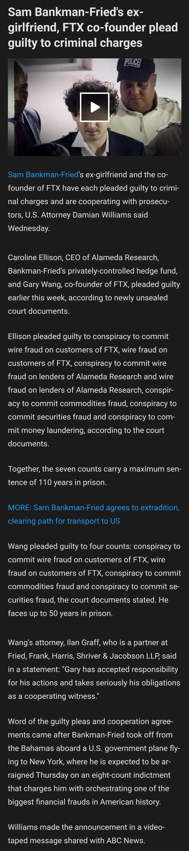 Sam Bankman-Fried's ex- girlfriend, FIX co-founder plead guilty to ...