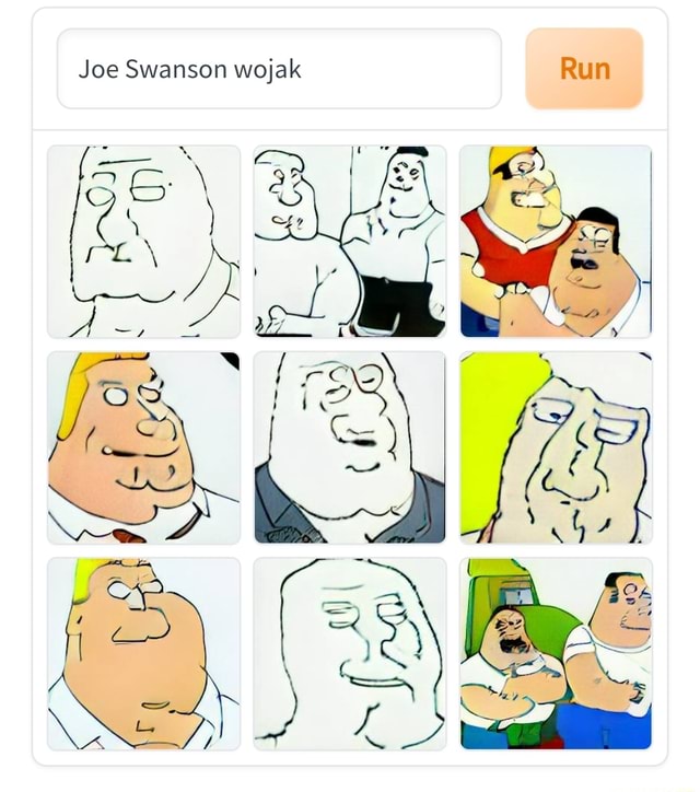 Joe Swanson wojak Run - iFunny