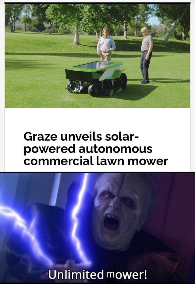Graze unveils solar- powered autonomous commercial lawn mower Unlimited ...