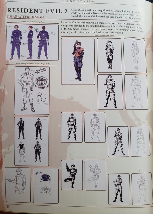 Resident Evil 2 concept art - CONCEPT ART R E I D E N T EV I L Resident ...