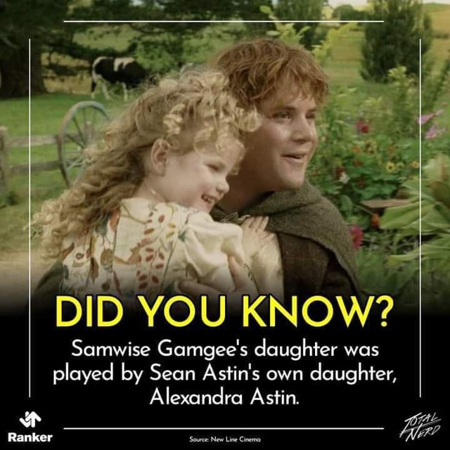 DID YOU KNOW? Samwise Gamgee's daughter was played by Sean Astin's own ...