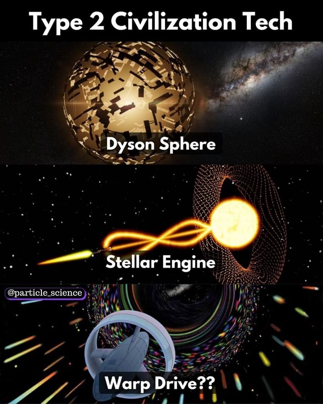 Type 2 Civilization Tech Dyson Sphere Stellar Engine @parlicle_science ...