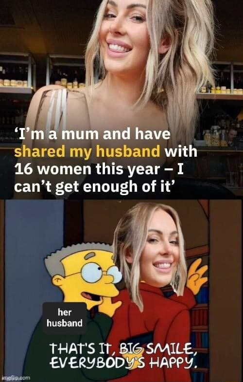 Shared my husband with 16 women this year I can't get enough of it' her husband THAT'S IT, SMILE ...
