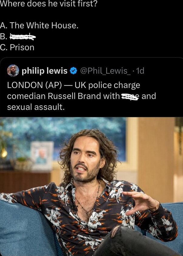 Where does he visit first? A. The White House. C. Prison philip lewis ...