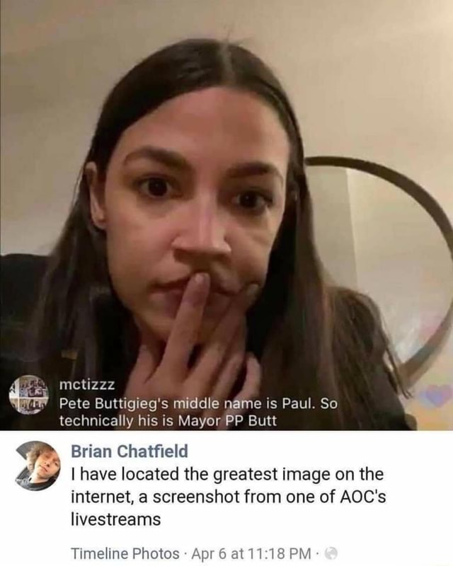 Pete Buttigieg's middle name is Paul. So technically his is Mayor PP ...