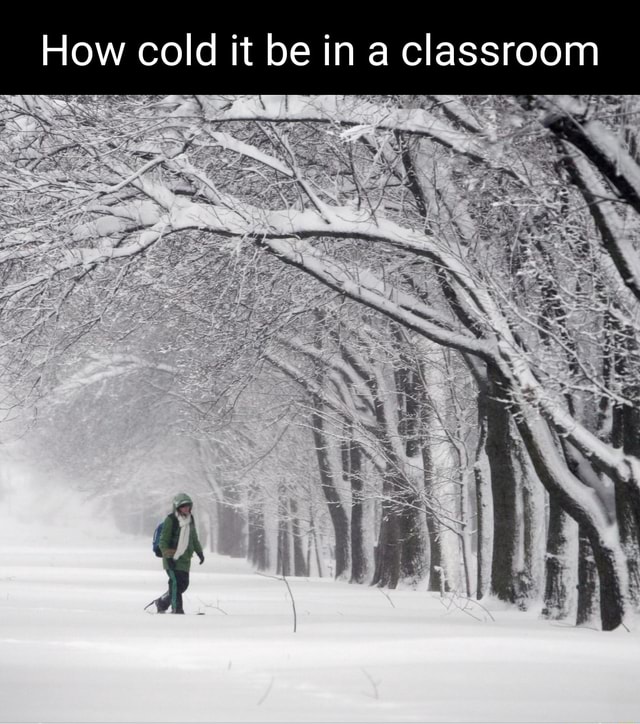 How cold it be in a classroom - iFunny
