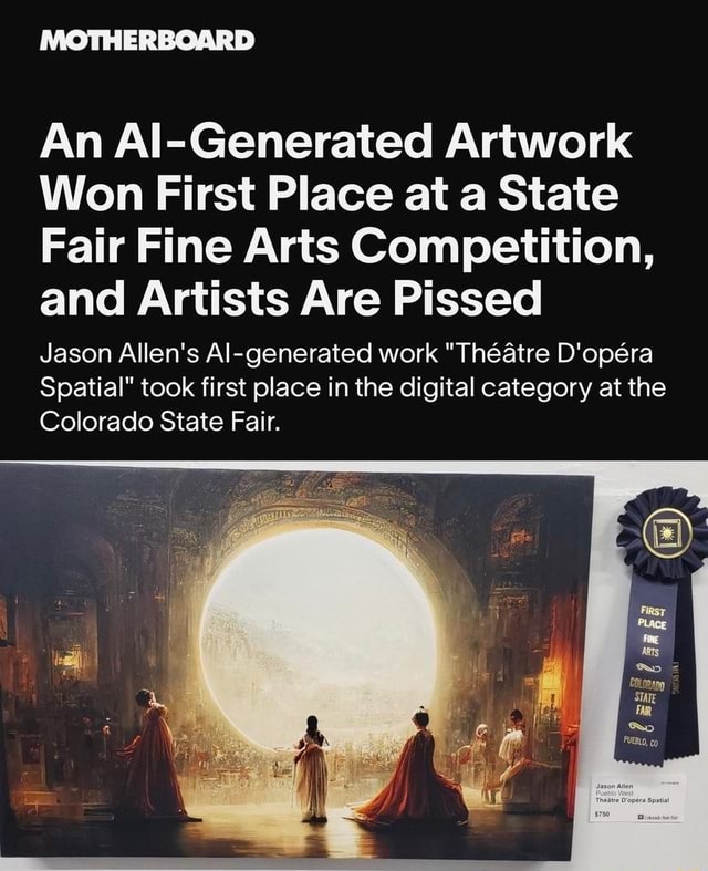 ROUMERECARD An Al-Generated Artwork Won First Place at State Fair Fine ...