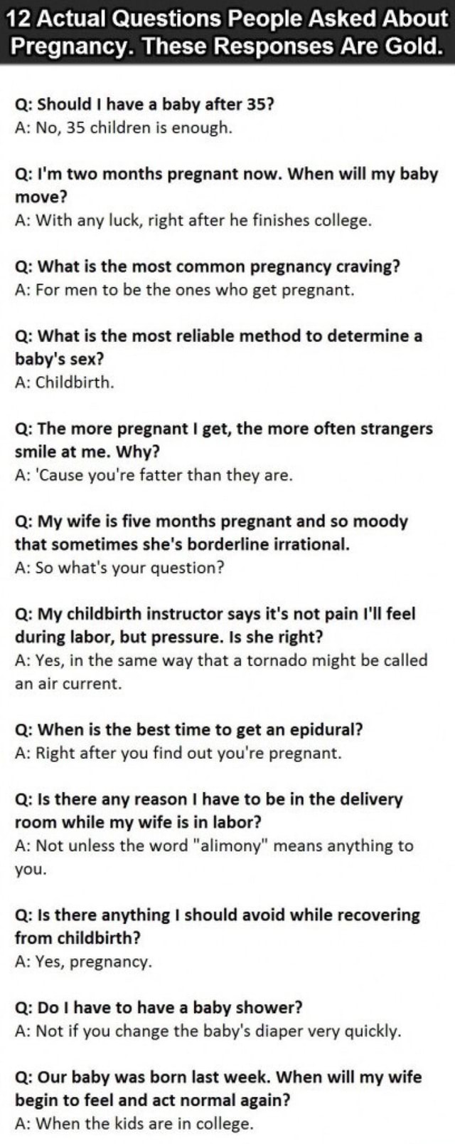12 Actual Questions People Asked About Pregnancy These Responses Are 12-actual-questions-people-asked-about-pregnancy-these-responses-are