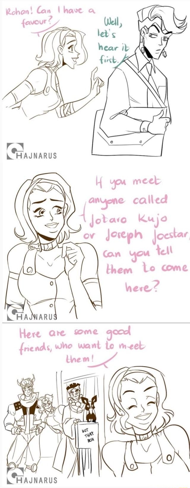 H you meet called Jotaro Kujo ov Joveph Joestar Con you tell them Lo ...