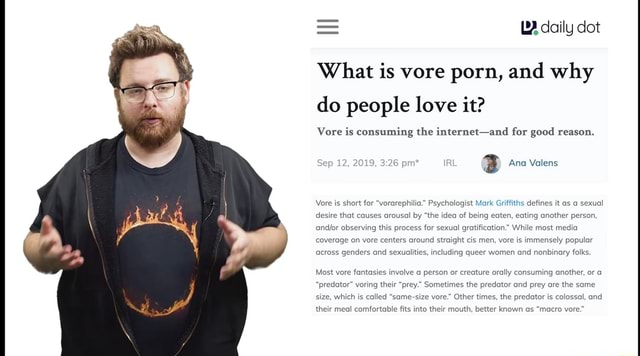 Daily dot What is vore porn, and why do people love it? Vore is ...