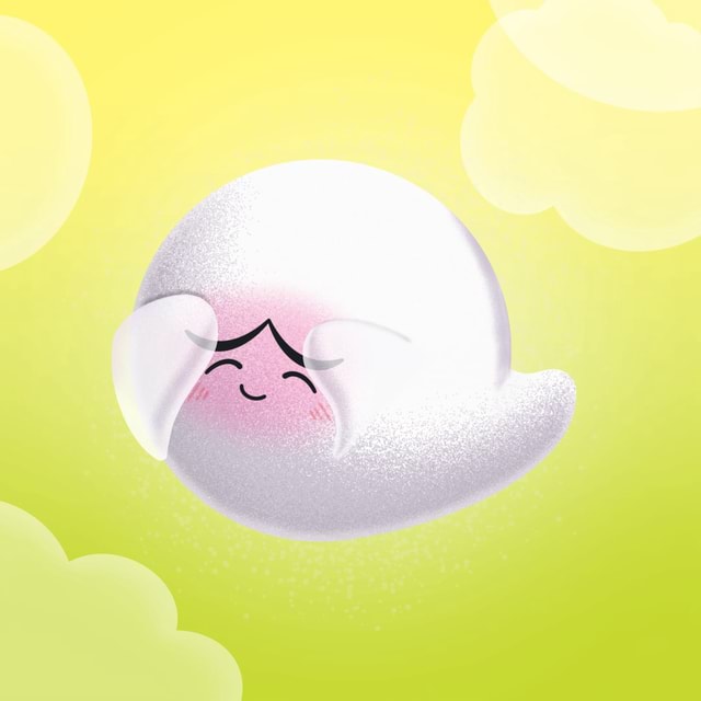 A shy shy boo #wholesome #doodle #digital_art #kawaii #cute - iFunny