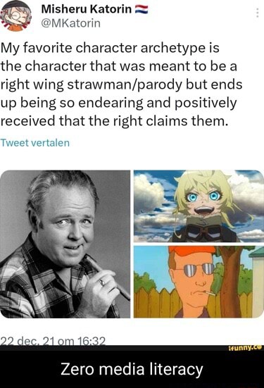 My favorite character archetype is. he character that was meant to be ...
