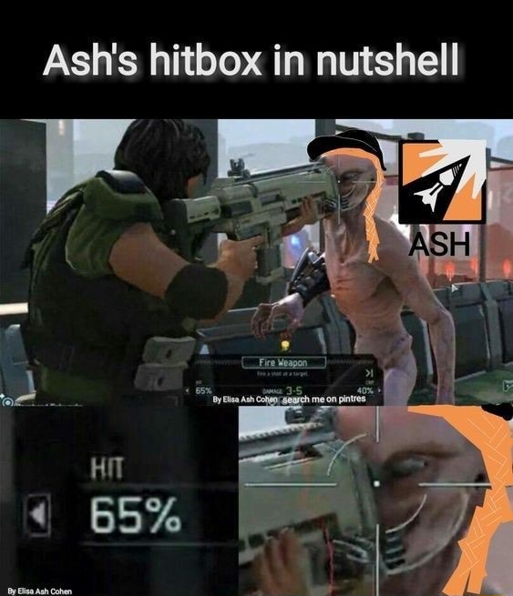 Ash's hitbox in nutshell - iFunny