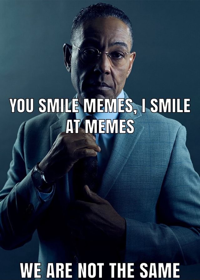 YOU SMILE MEMES, I SMILE AT MEMES WE ARE NOT THE SAME - iFunny