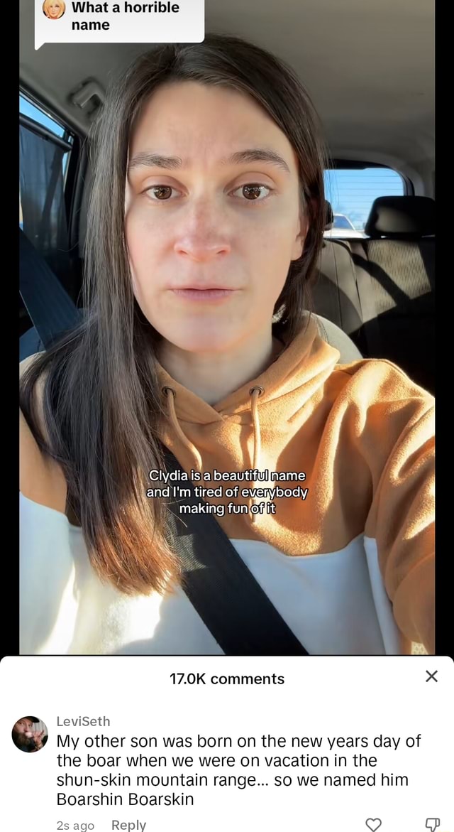 What horrible name Clydia is a beautifgname and I'm tired of everybody ...