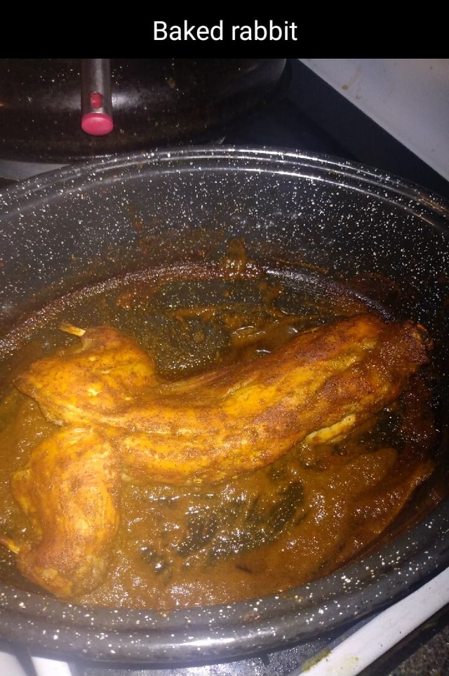 Baked rabbit - iFunny