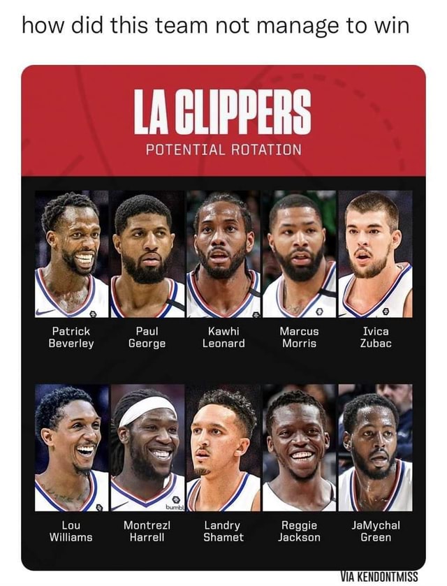 This Kawhi-led Clippers squad was tight. - how did this team not manage ...