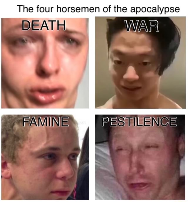 Repub or poop your pants - The four horsemen of the apocalypse WAR ...
