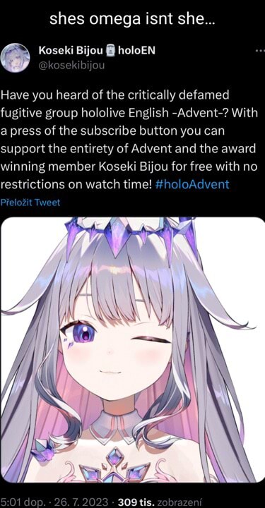 Shes omega isnt she... Koseki Bijou holoEN Have you heard of the ...