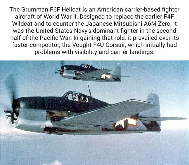 The Grumman Hellcat is an American carrier-based fighter aircraft of ...