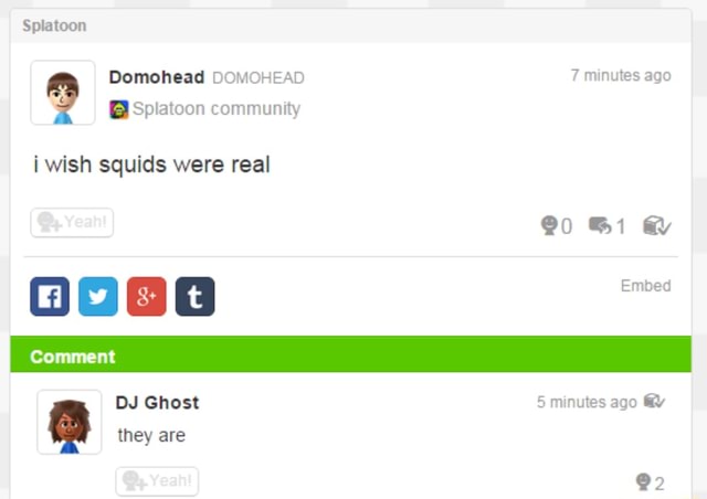 Splatoon Domohead DOMOHEAD 7 minutes ago @ Splatoon community i wish ...