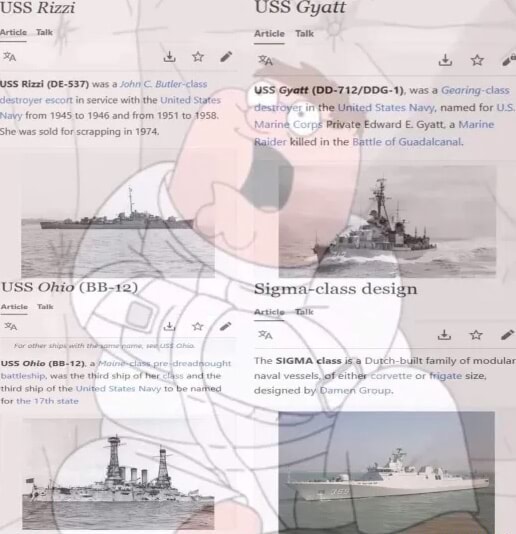 USS Rizzi USS Gyatt 'itcle To bee bow USS Rizzl (DE-537) was Butlor ...