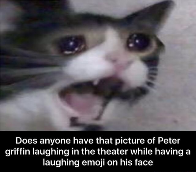 Does anyone have that picture of Peter griffin laughing in the theater ...