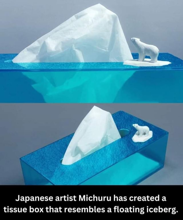 Japanese artist Michuru has created a tissue box that resembles a ...