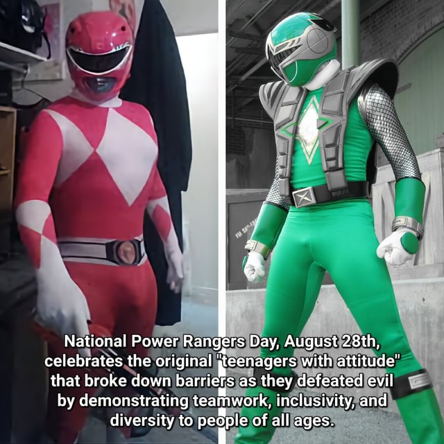 National Power Rangers Day, August 28th, celebrates the original ...