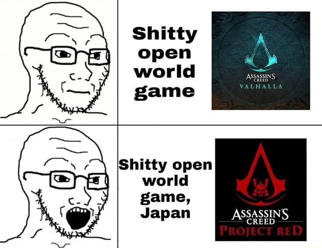 Shitty open world game VALHALLA Shitty open world game, Japan ASSASSINS ...