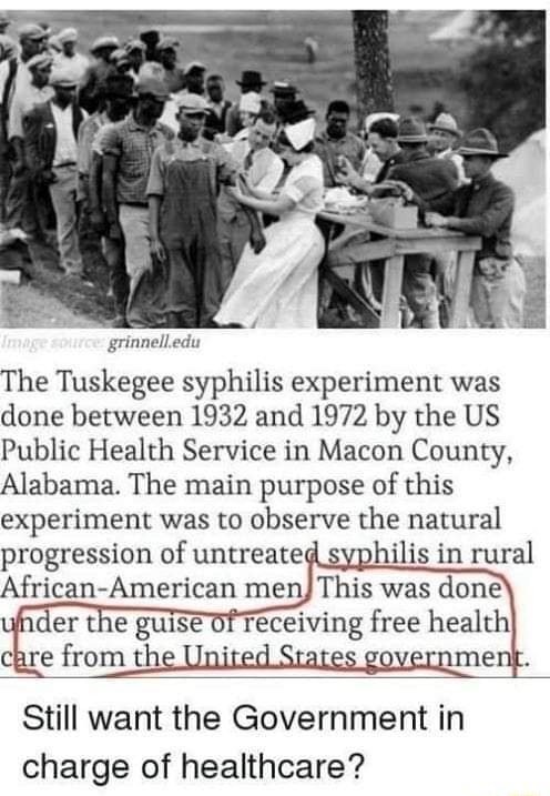 MN The Tuskegee syphilis experiment was done between 1932 and 1972 by ...