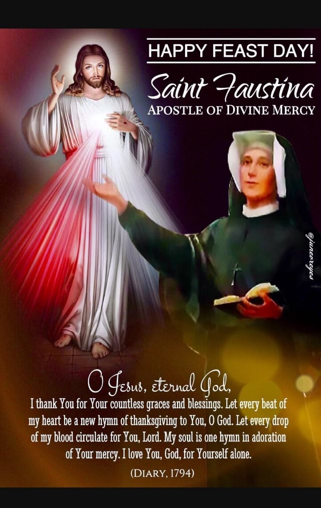HAPPY FEAST DAY! Saint austin APOSTLE OF DIVINE MERCY Jesus. I thank ...