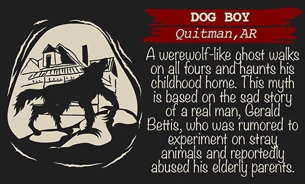 DOG BOY Quitman, AR SN A werewolf-like si walke p ae MITA ETA childhood ...