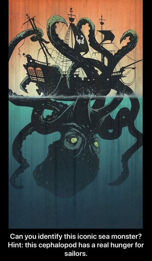 Can you identify this iconic sea monster? Hint: this cephalopod has a ...