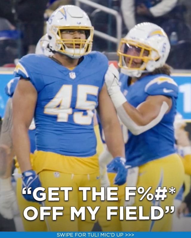 Tuli is a man of many words - "GET THE F%#* OFF MY FIELD" SWIPE FOR ...