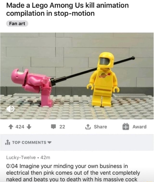 Made A Lego Among Us Kill Animation Compilation In Stop Motion Fan Art It Share Award Top