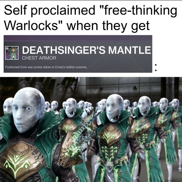 Ing Self proclaimed "wree-thi Warlocks" when they get DEATHSINGER'S ...