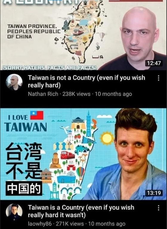 TAIWAN PROVINCE, PEOPLES REPUBLIC OF CHINA (SORRY HATERS FACTS Taiwan ...