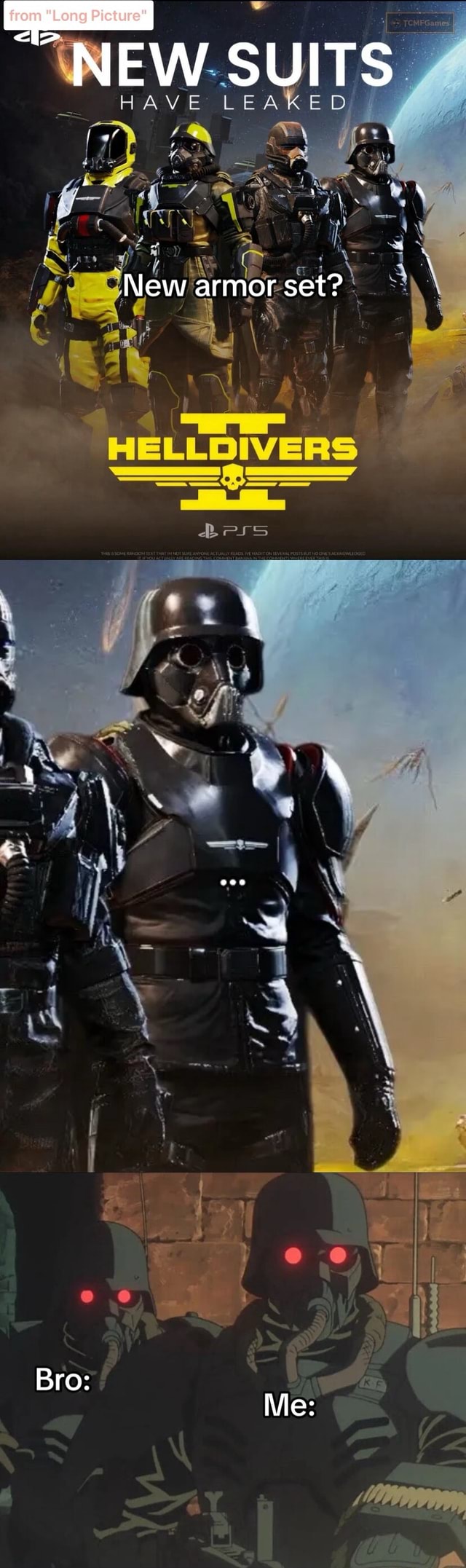 NEW SUITS New armor set? Bro: - iFunny