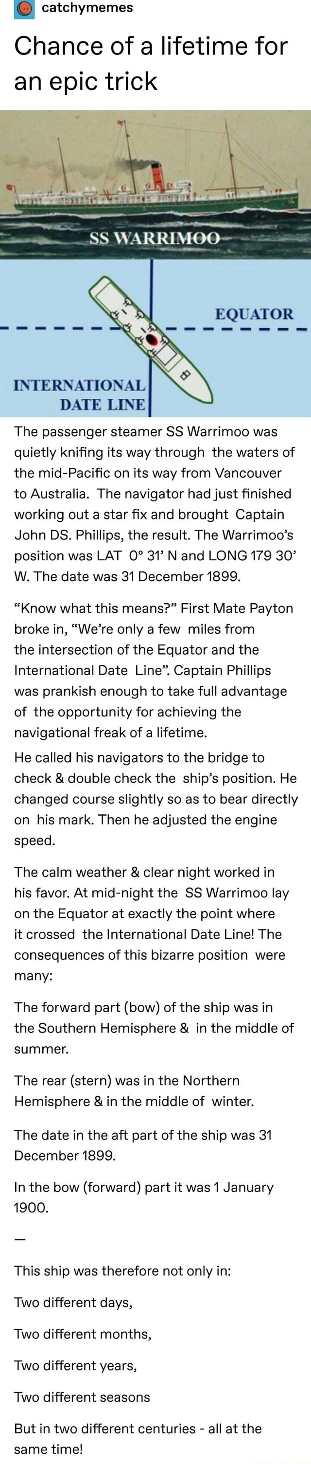 I catchymemes Chance of a lifetime for an epic trick SS WARRIMOO ...