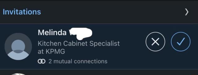 Invitations Melinda Kitchen Cabinet Specialist at KPMG 2 mutual ...